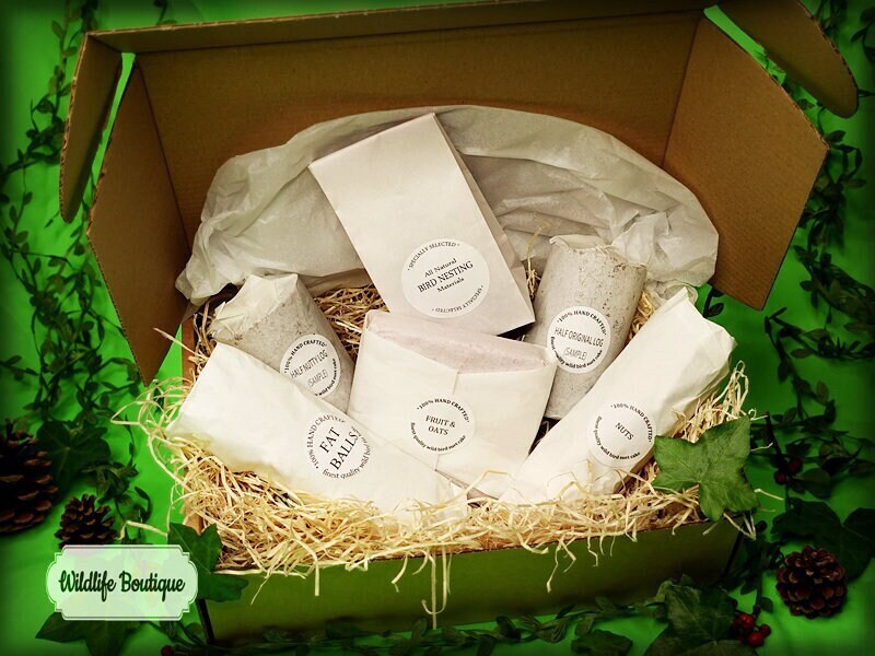 Luxury Handcrafted Artisan Bird Food Gift Set for Garden Bird Lovers ...