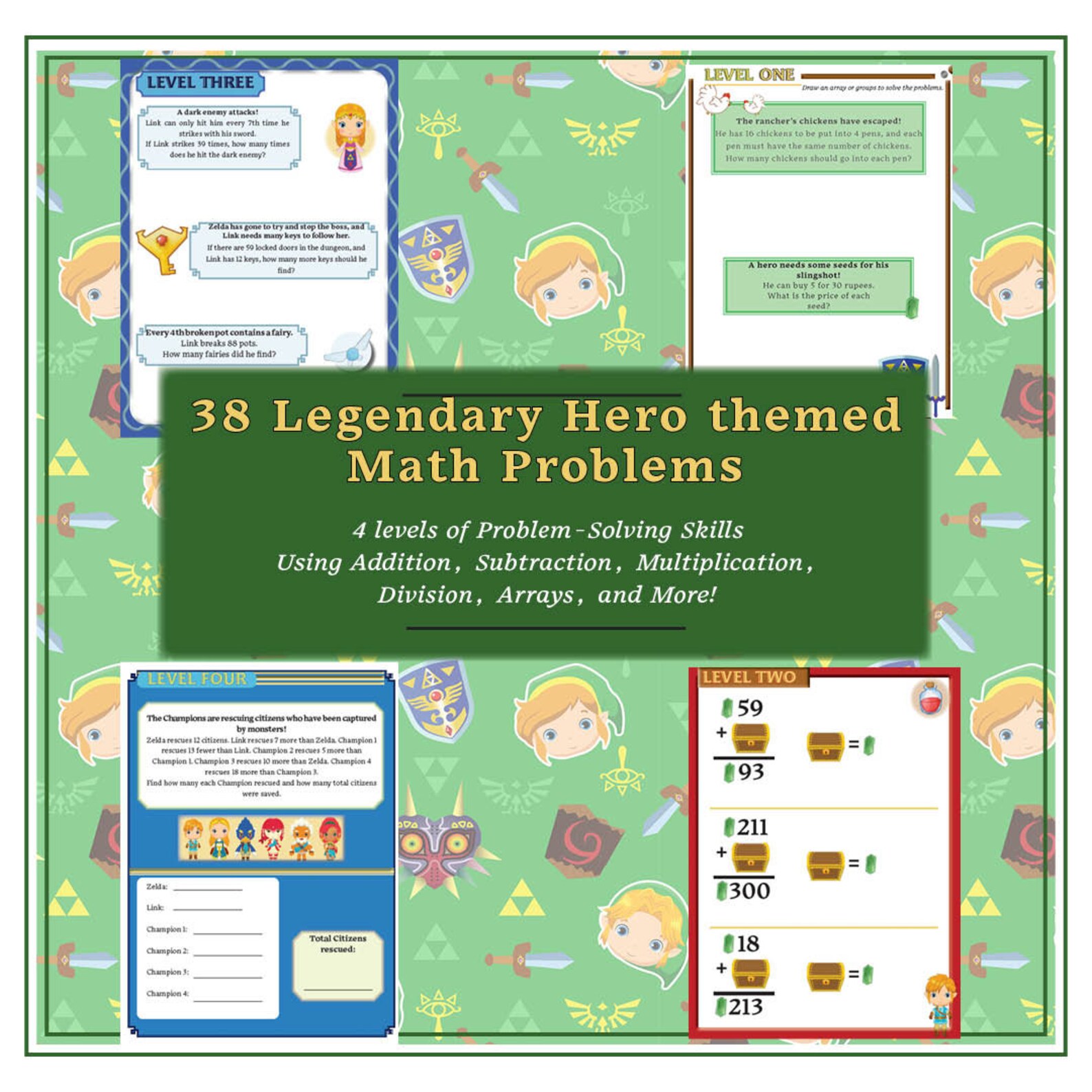 Math BUNDLE Legendary Hero Theme 2nd Grade 3rd Grade Add Etsy math-bundle-legendary-hero-theme-2nd-grade-3rd-grade-add-etsy