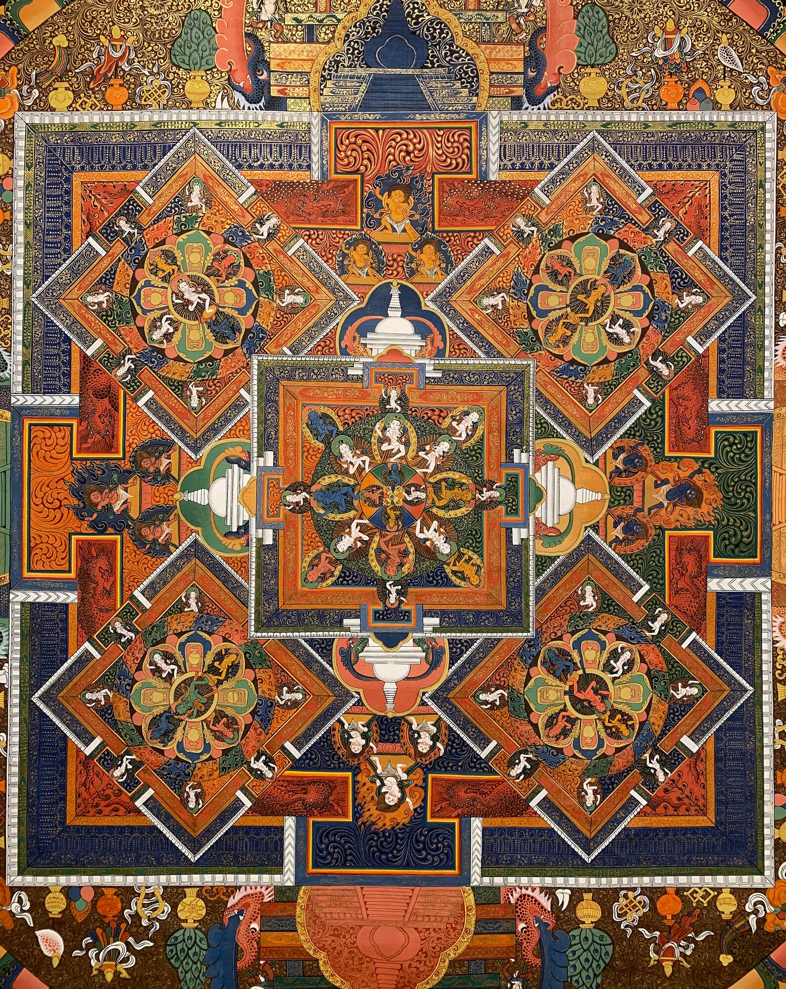 Large Yogini Dakini Mandala Thangka: Newari Buddhist Art - Etsy UK