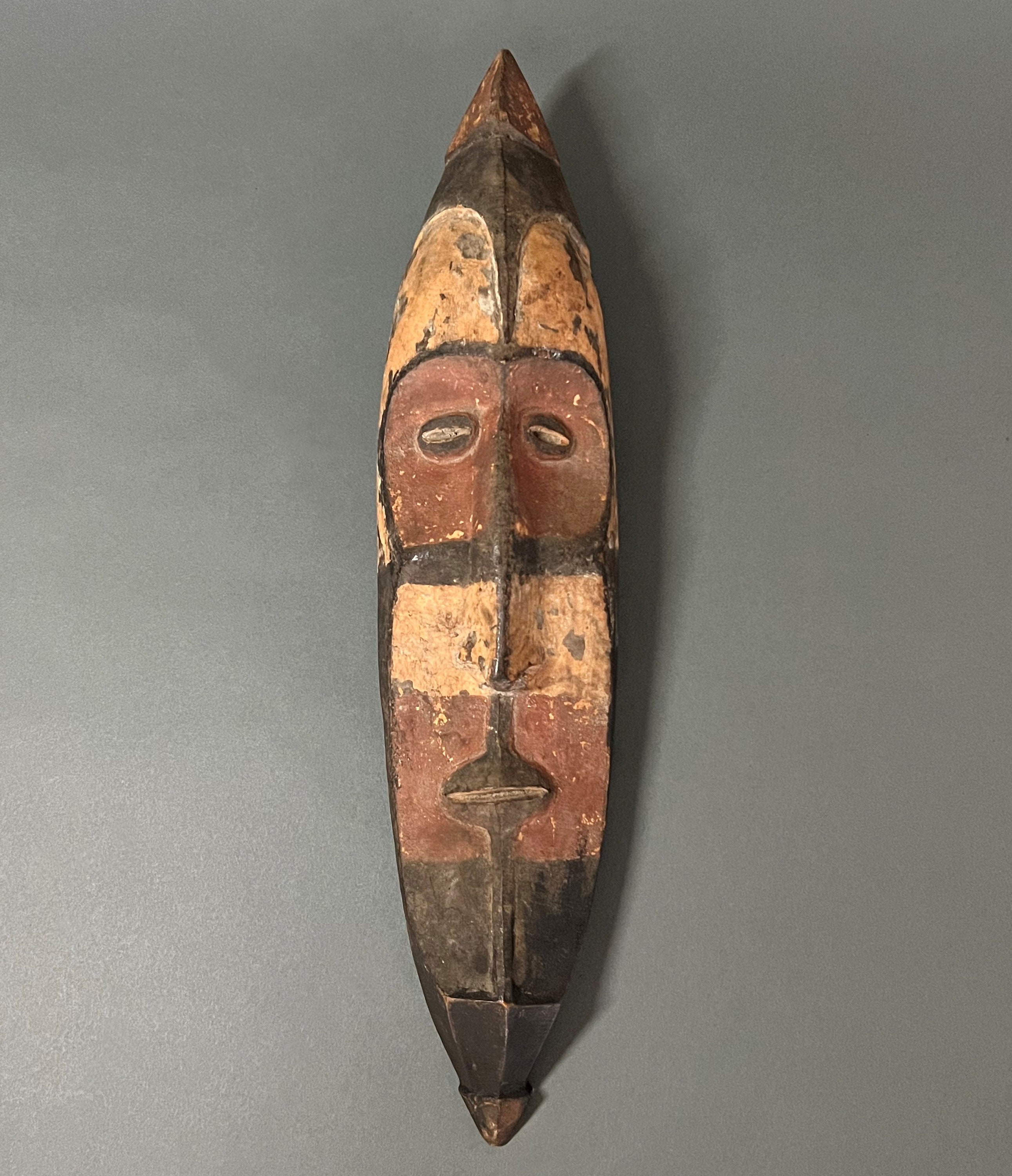 Flute Mask Rao People Papua New Guinea, Antique Tribal Wood Mask; Keram ...