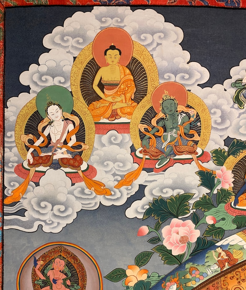 Large YOGINI DAKINI MANDALA Thangka Masterpiece Newari Buddhist Yogini ...