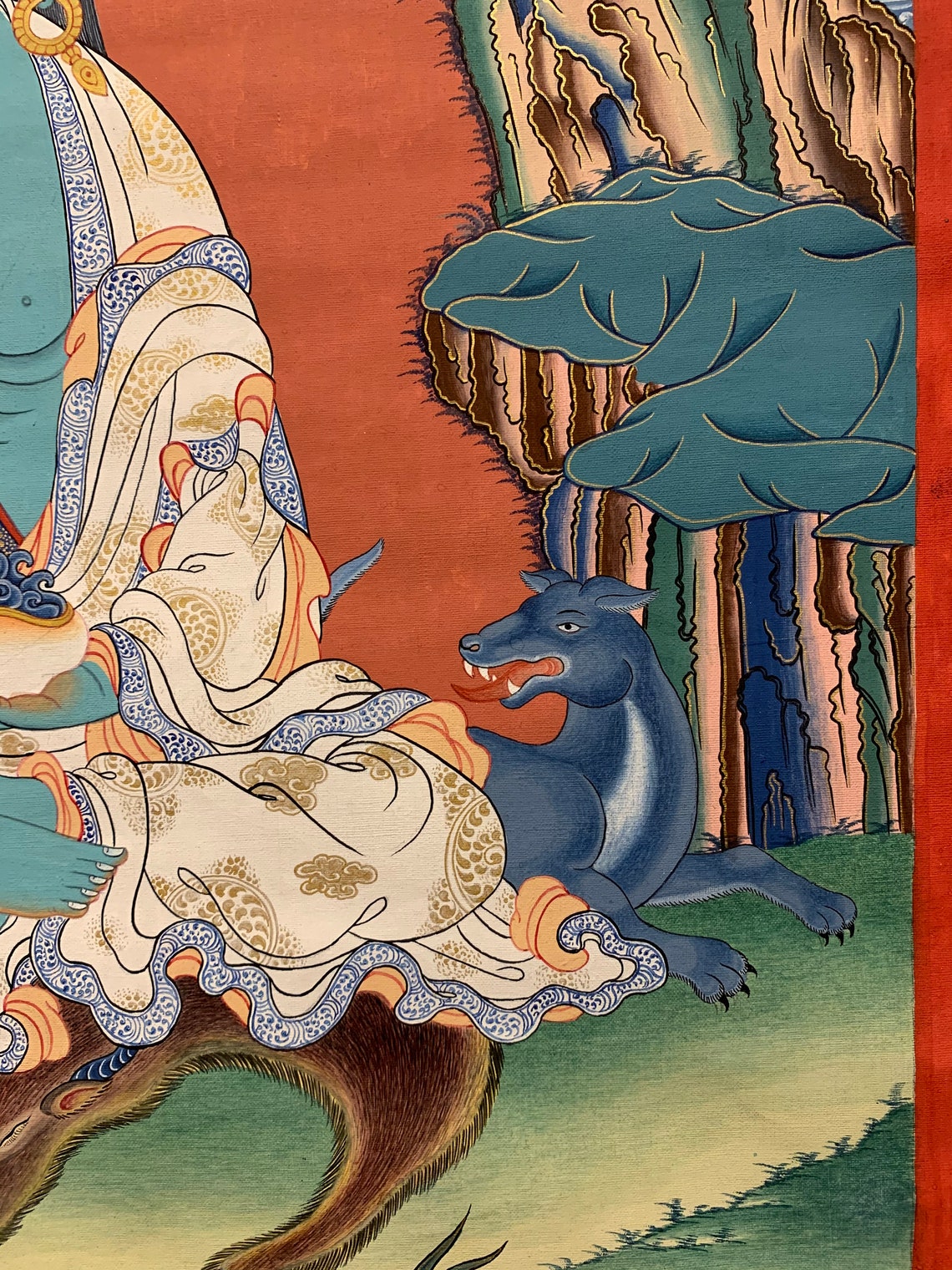 Milarepa Thangka: Original Hand-painted Tibetan Buddhist Art - Etsy