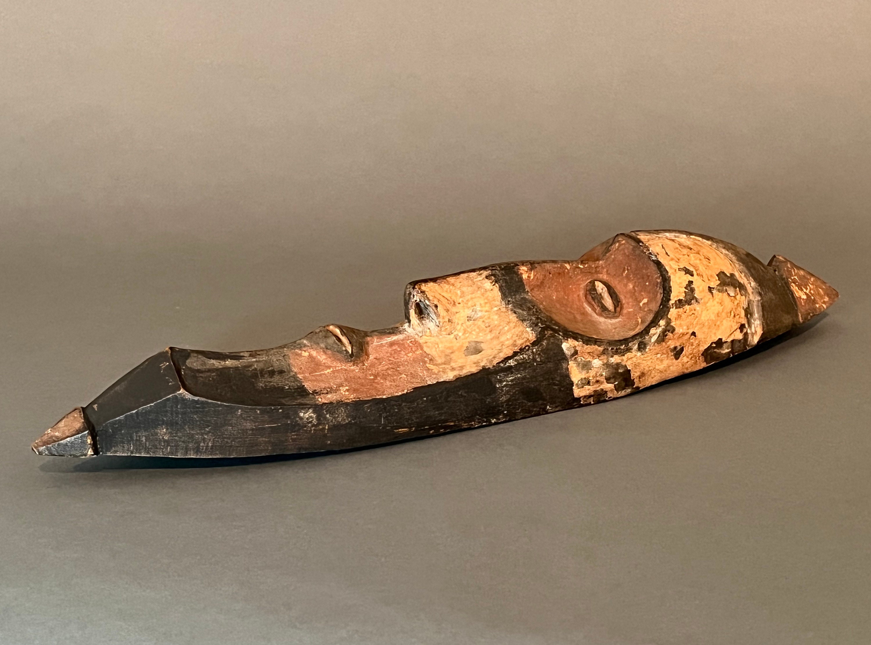 Flute Mask Rao People Papua New Guinea, Antique Tribal Wood Mask; Keram ...