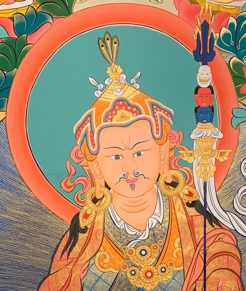 Large Eight Manifestations Padmasambhava Thangka Guru | Etsy