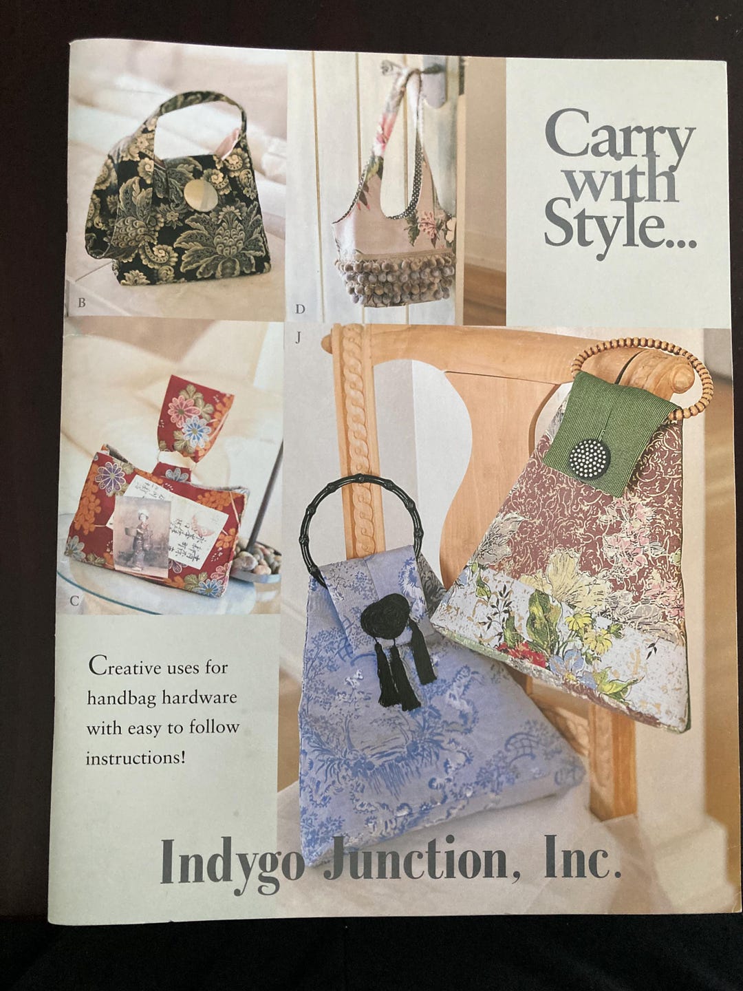 CARRY WITH STYLE Pattern Book Indigo Junction 2004 - Etsy