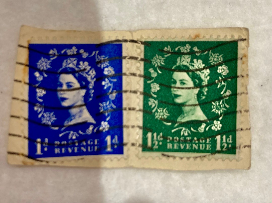 RARE QUEEN ELIZABETH Postage Revenue Stamps - Etsy