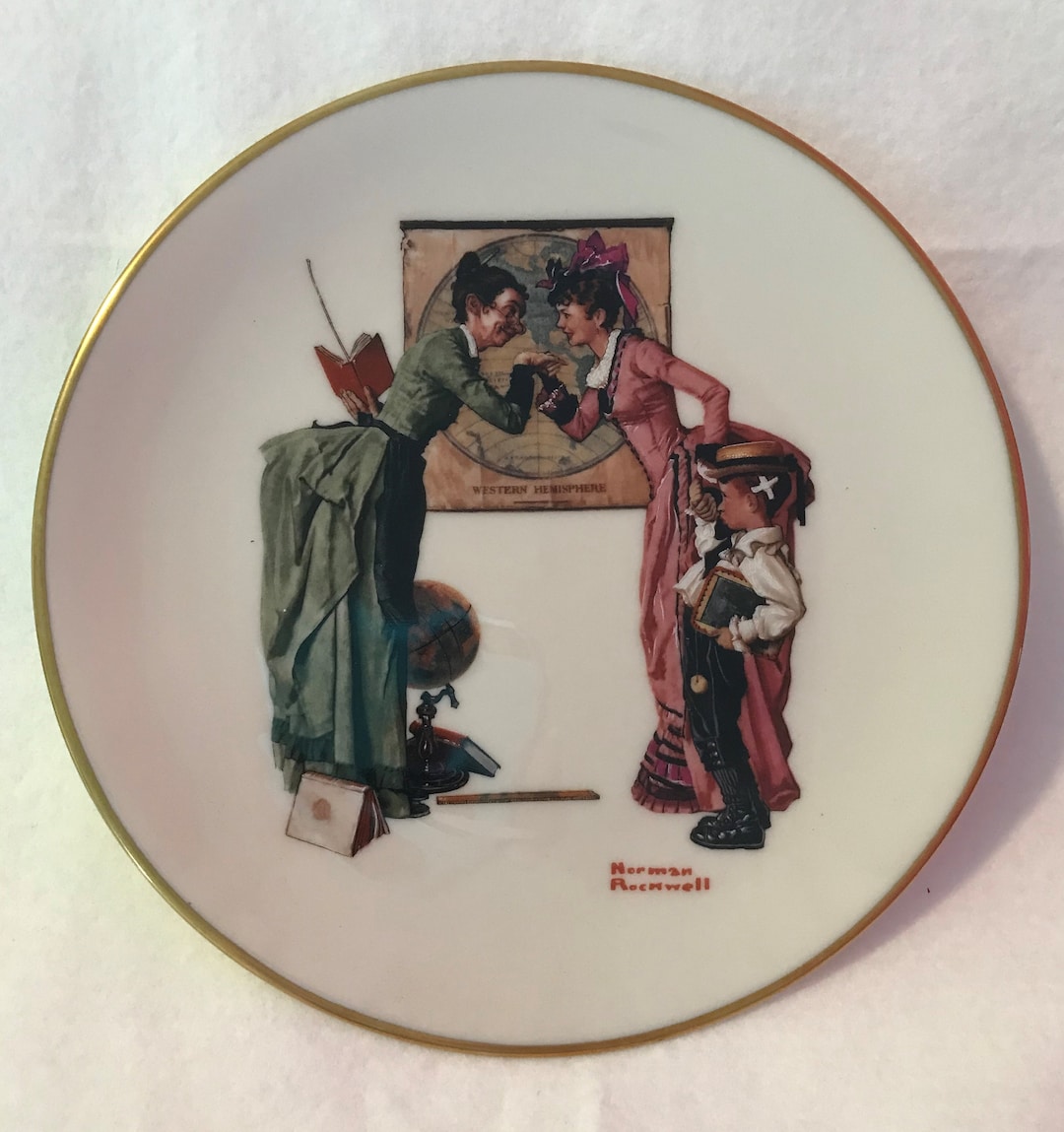 NORMAN ROCKWELL PLATES 1978 - Etsy