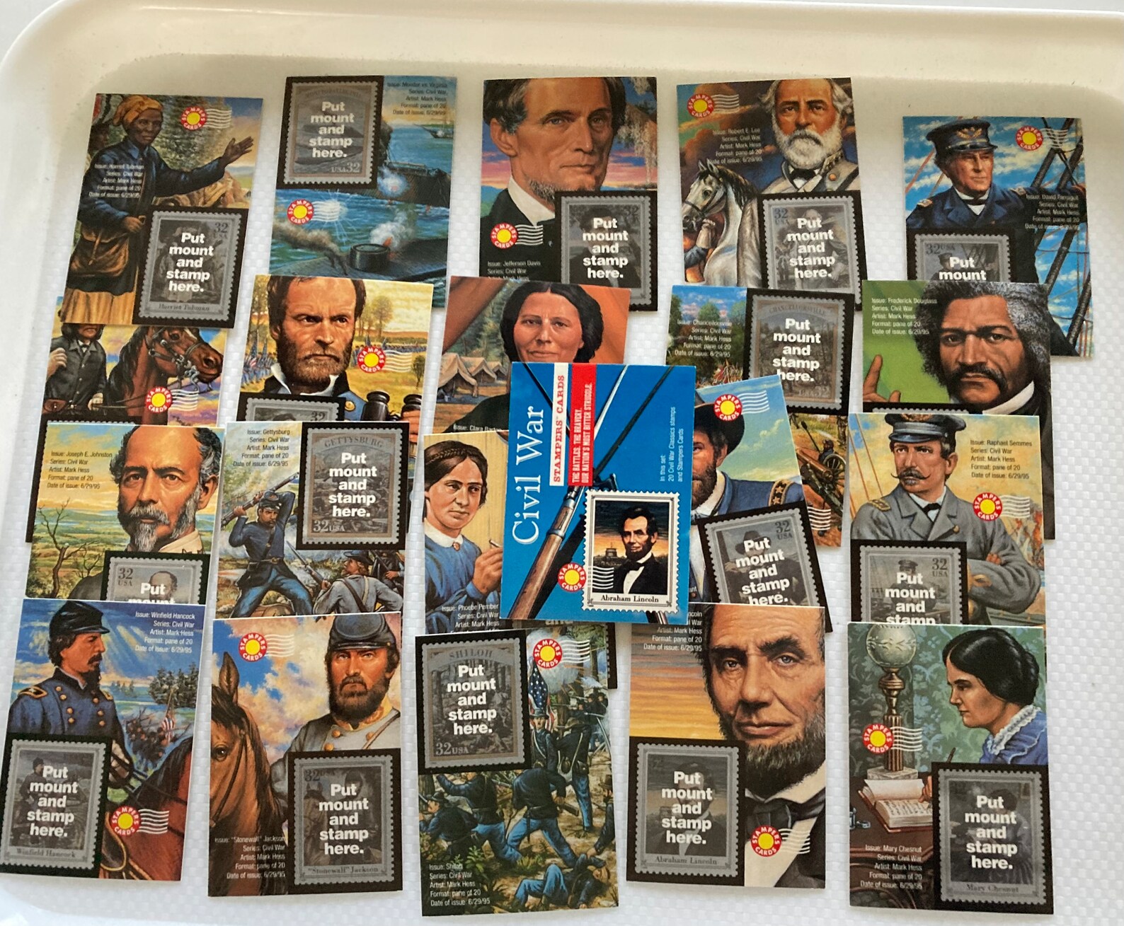 CIVIL WAR Postage Stamp Pane & Cards 1995 - Etsy