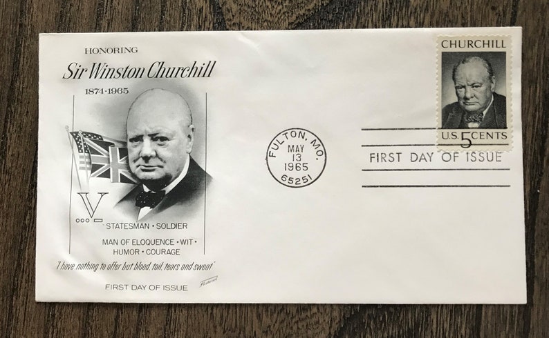 SIR WINSTON CHURCHILL 4 First Day Covers 1965 - Etsy