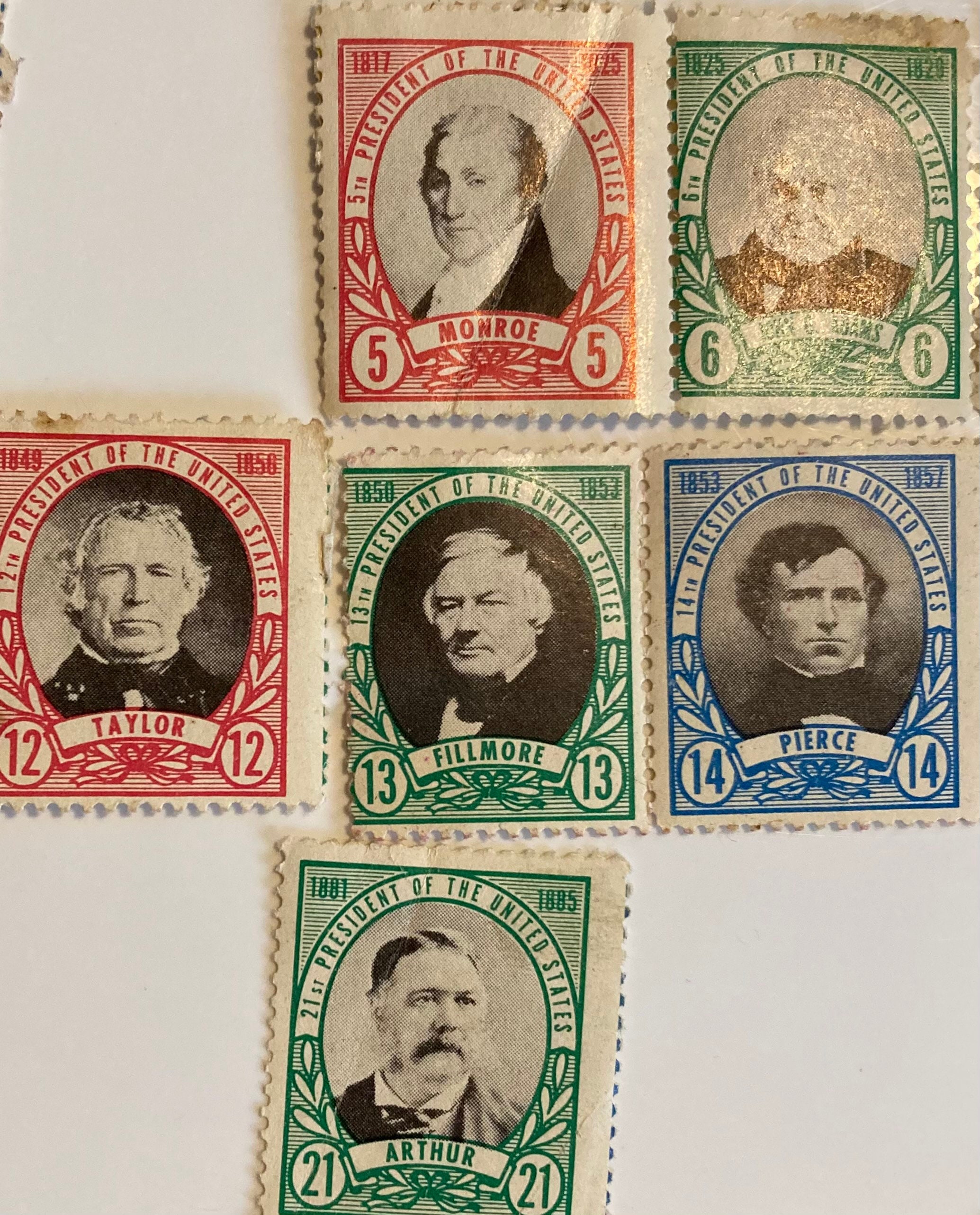 US PRESIDENTS Labels Partial Set - Etsy