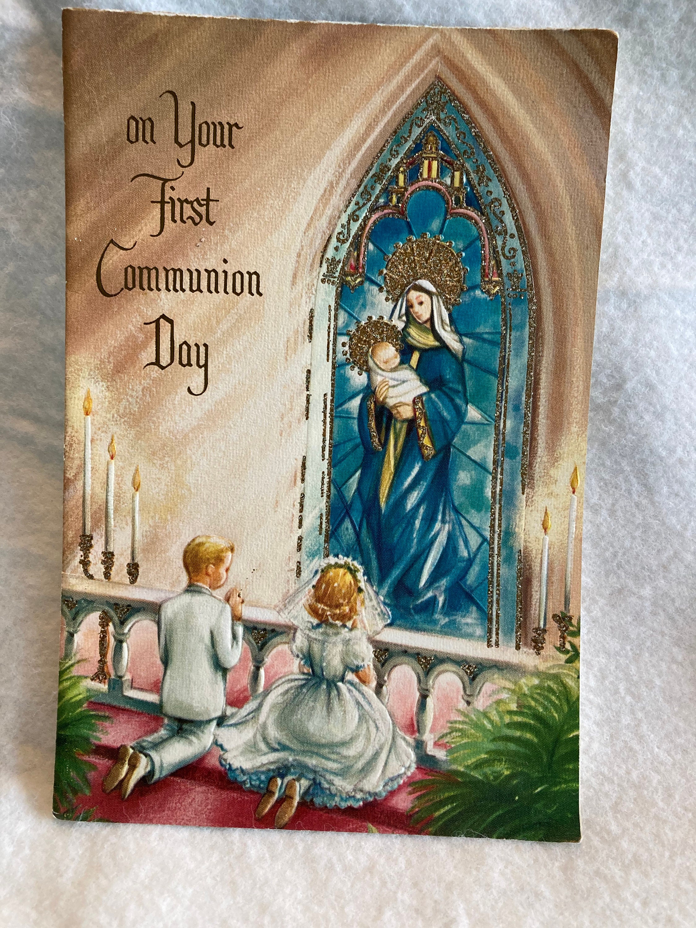 VINTAGE COMMUNION Cards 1960s - Etsy