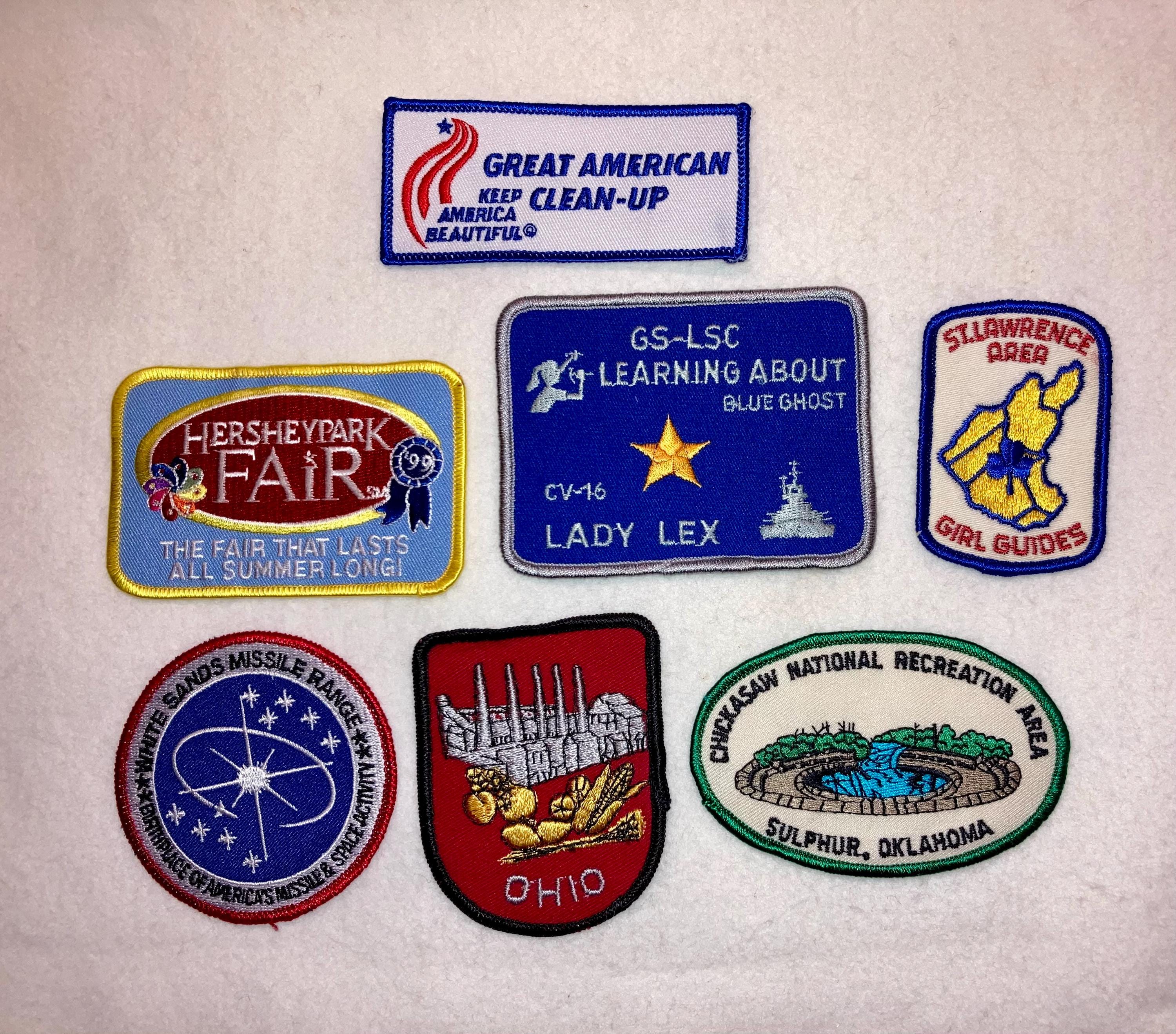 Vintage Travel Patches: Hershey Park, White Sands, Girl Scout - Etsy