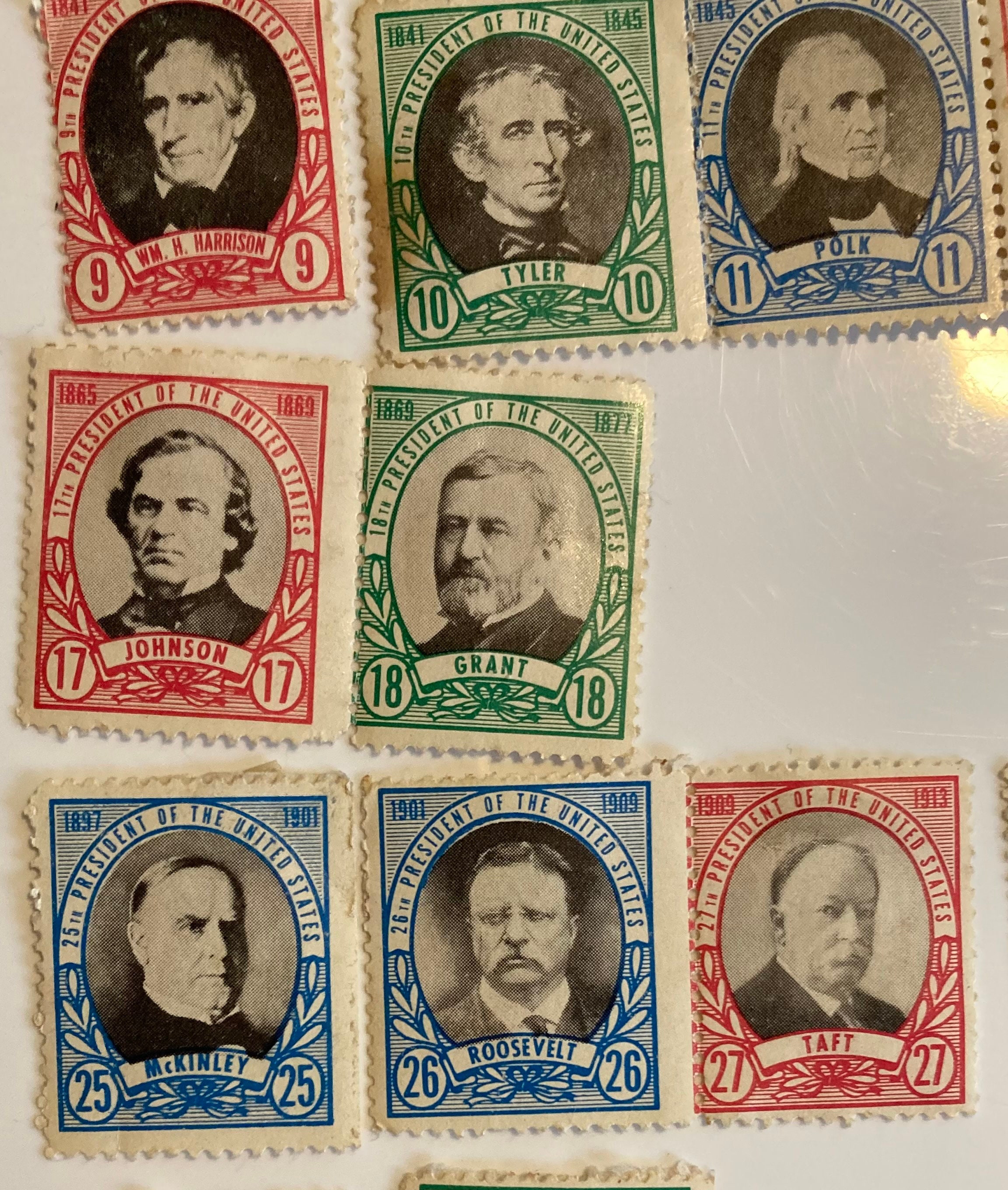 US PRESIDENTS Labels Partial Set - Etsy