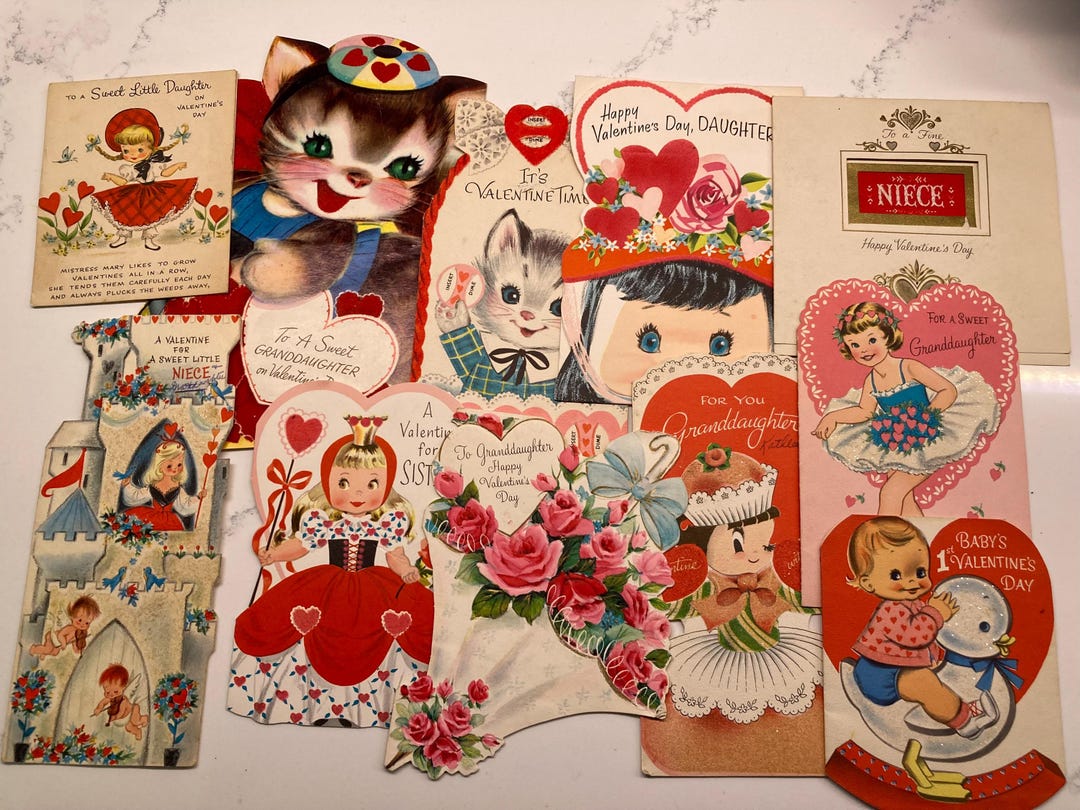 VINTAGE CHILD VALENTINE Greeting Cards - Etsy