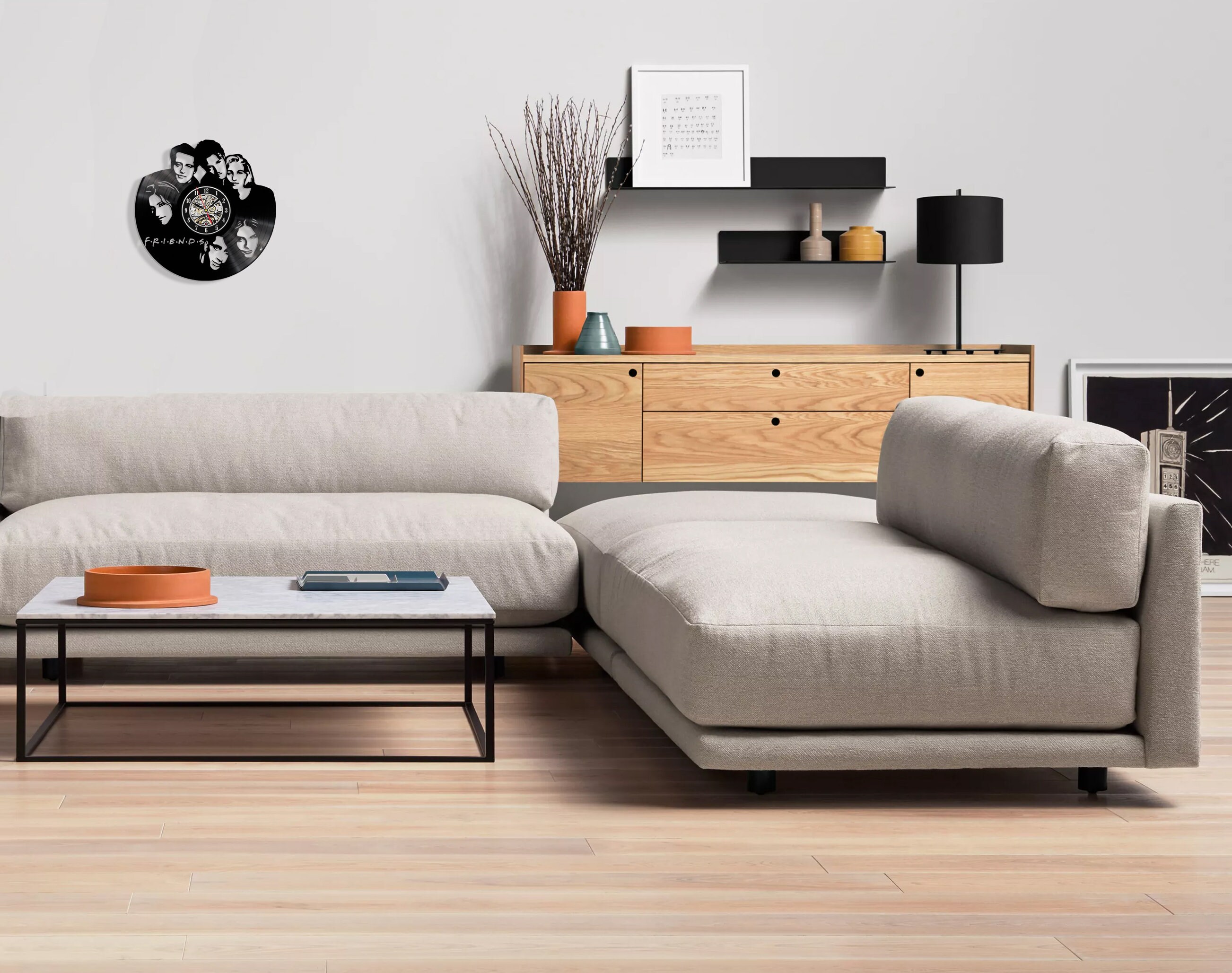 12" Friends Rachel Ross Joey Monica Chandler Phoebe Vinyl Records Wall ...