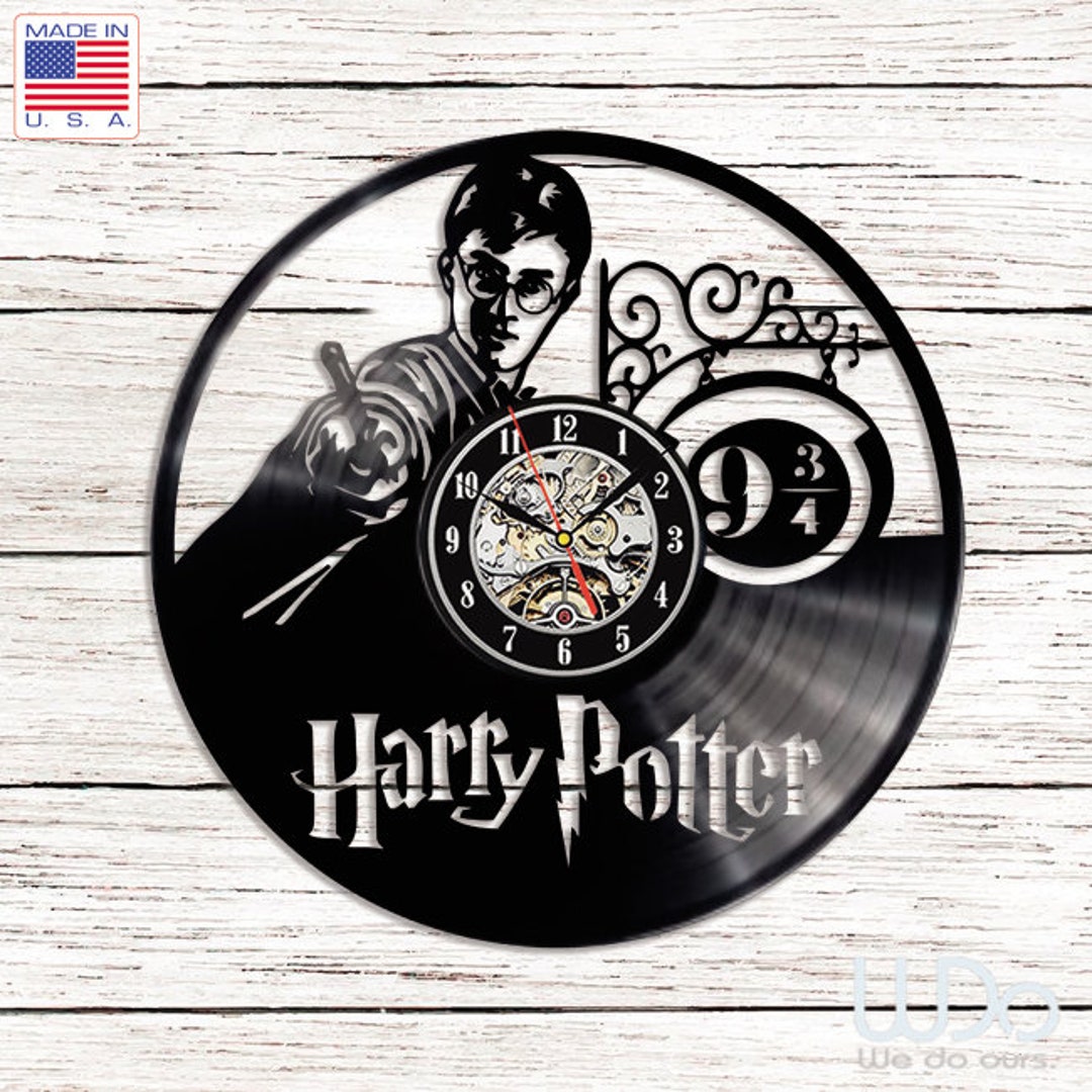 Harry Poter Vinyl Records Wall Clock Perfect Gift Birthday Xmas - Etsy