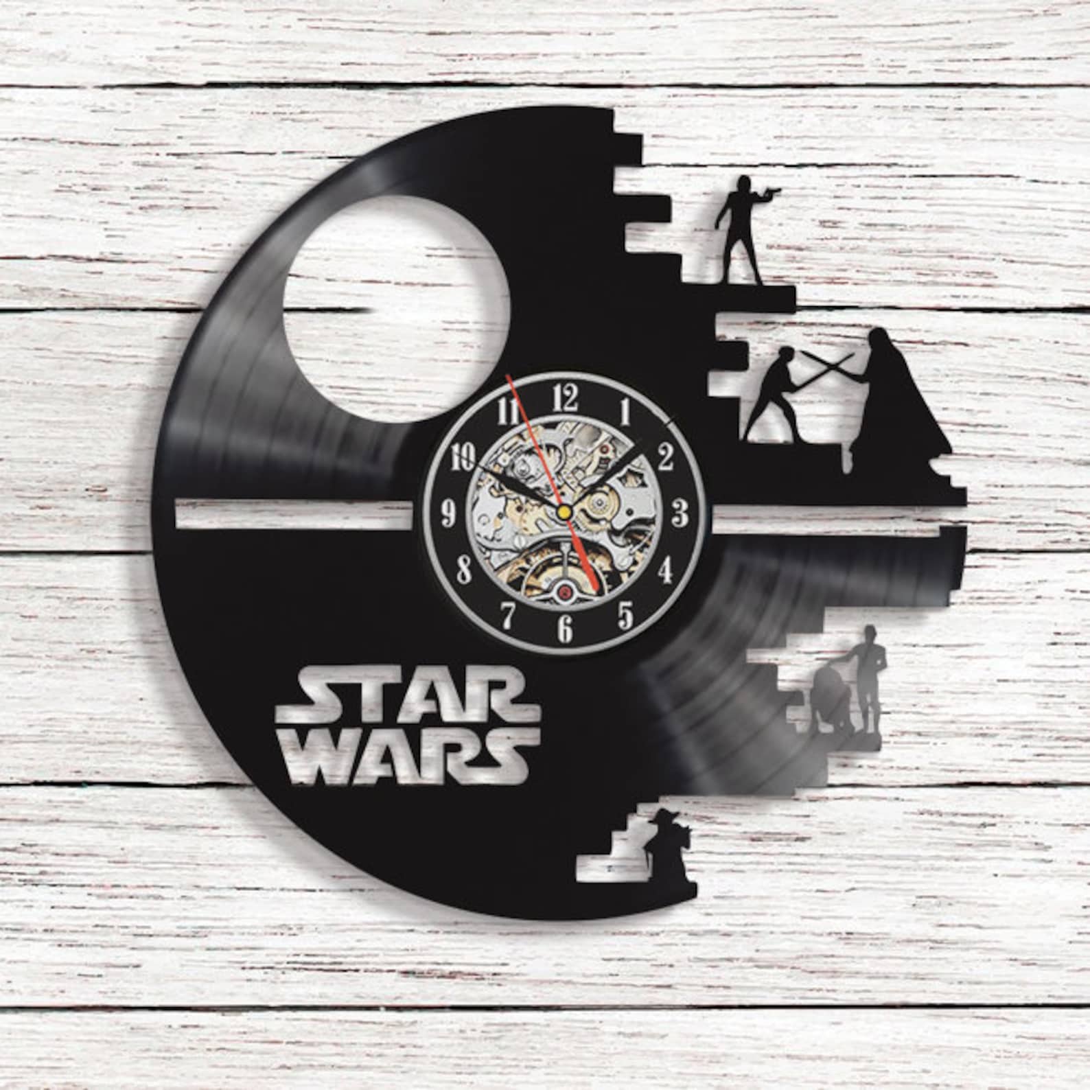 Star Wars 12" Vinyl Record Designed Wall Clock Decor Wall Art Home ...