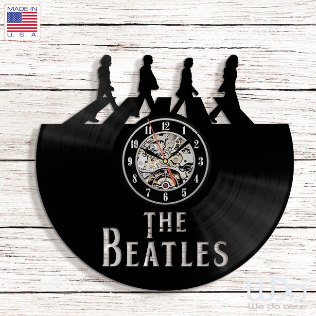 12" the Beatles Abby Road Vinyl Records Wall Clock Perfect Gift Birthday! - Etsy