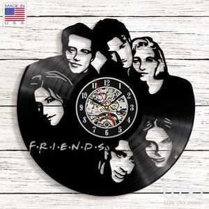 12" Friends Rachel Ross Joey Monica Chandler Phoebe Vinyl Records Wall ...