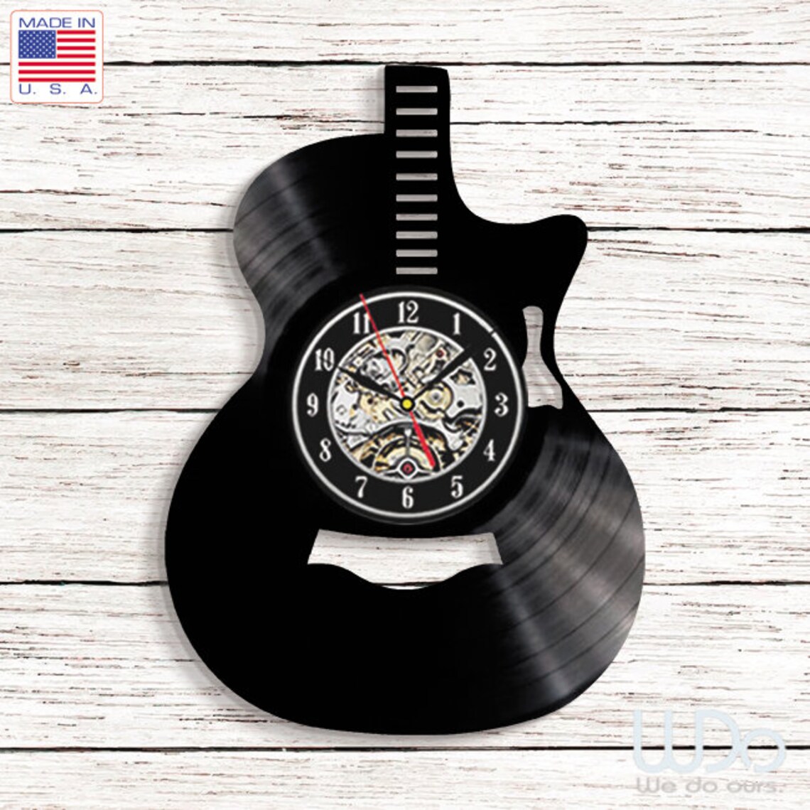 12" GUITAR ROCK Vinyl Records Wall Clock Perfect Gift Birthday! - Etsy