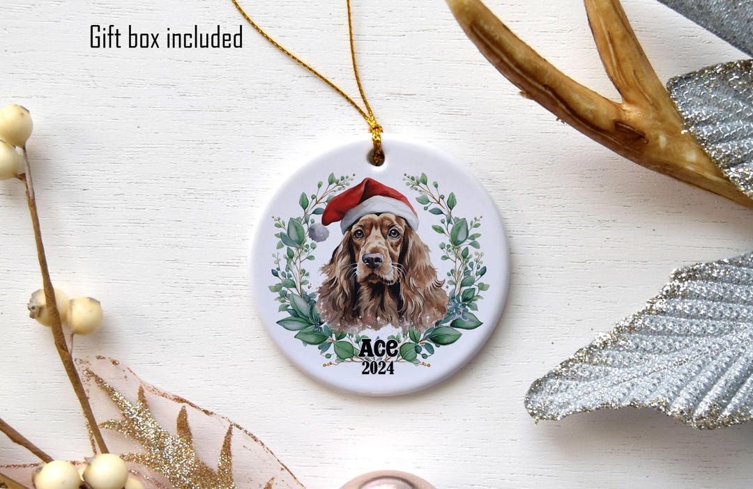 Cocker Spaniel Personalized Dog Christmas Ornament/christmas Gift for ...