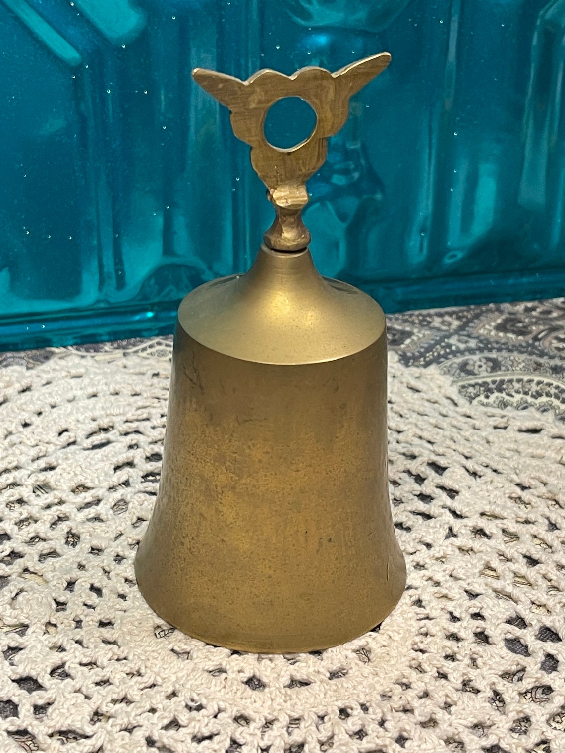 Vintage Unique Brass Bell - Ceremonial Bell - Aged - Etsy