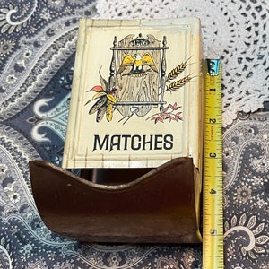 Vintage Thin Metal Matchstick Wall Holder Eagle Fireplace Decor Clearly ...