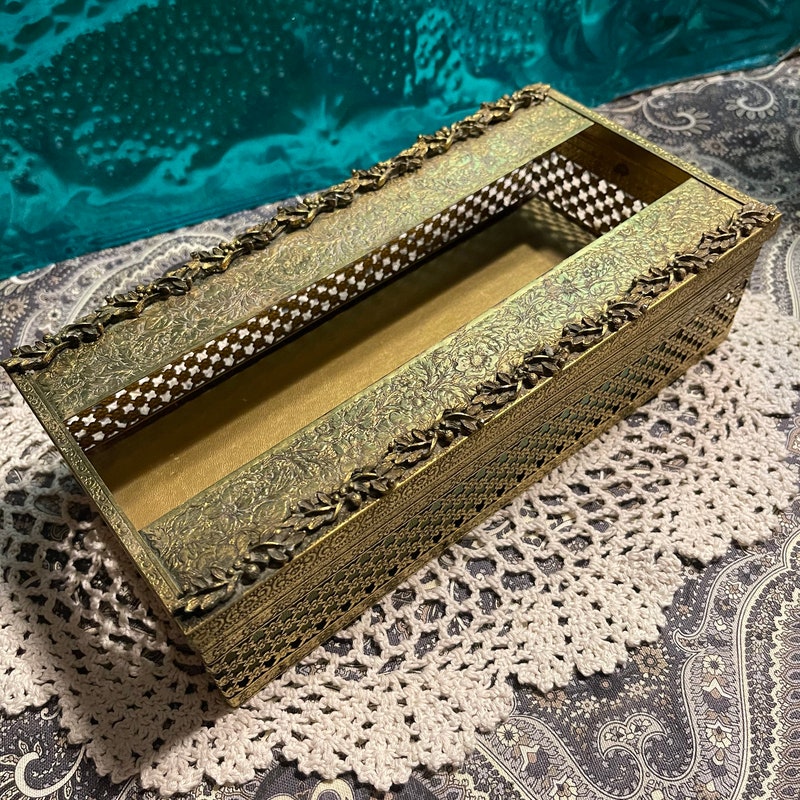 Filigree Tissue Box - Etsy