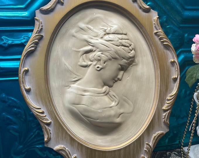 Vintage Large Cameo Relief Wall Plaque- Victorian Style - Etsy