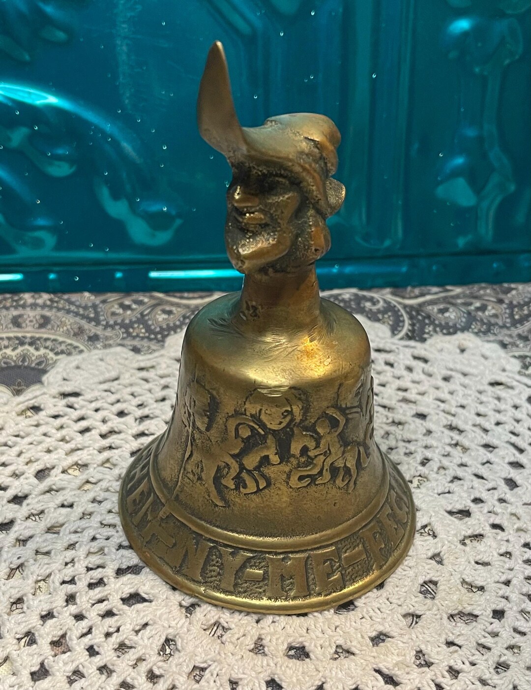 Vintage Pirate Brass Bell- Reproduction of Antique French Bell- Aged - Etsy