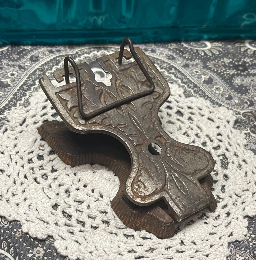 Antique 1915 Metal Note Holder- Note Clip- Aged - Etsy