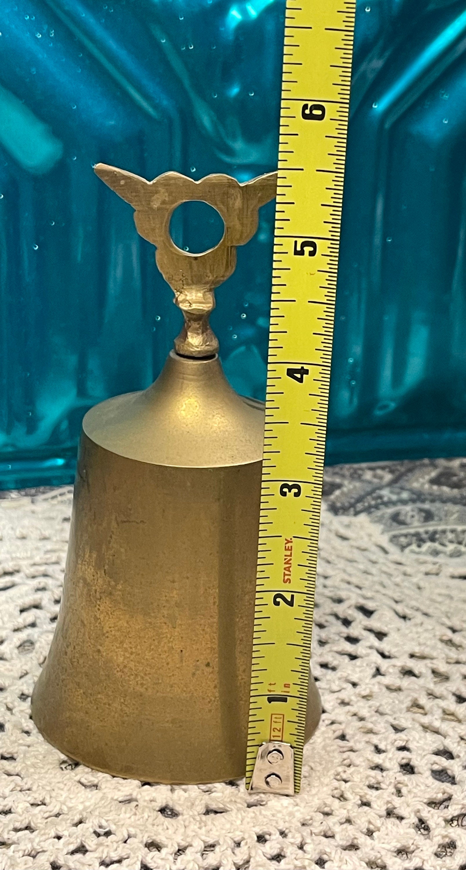 Vintage Unique Brass Bell - Ceremonial Bell - Aged - Etsy