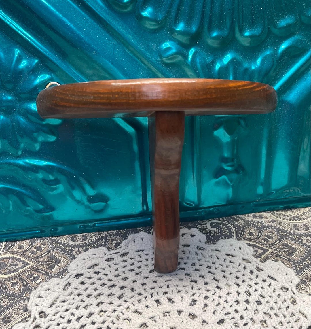 Vintage Small Wood Display Wall Shelf - Statue Shelf- Aged - Etsy