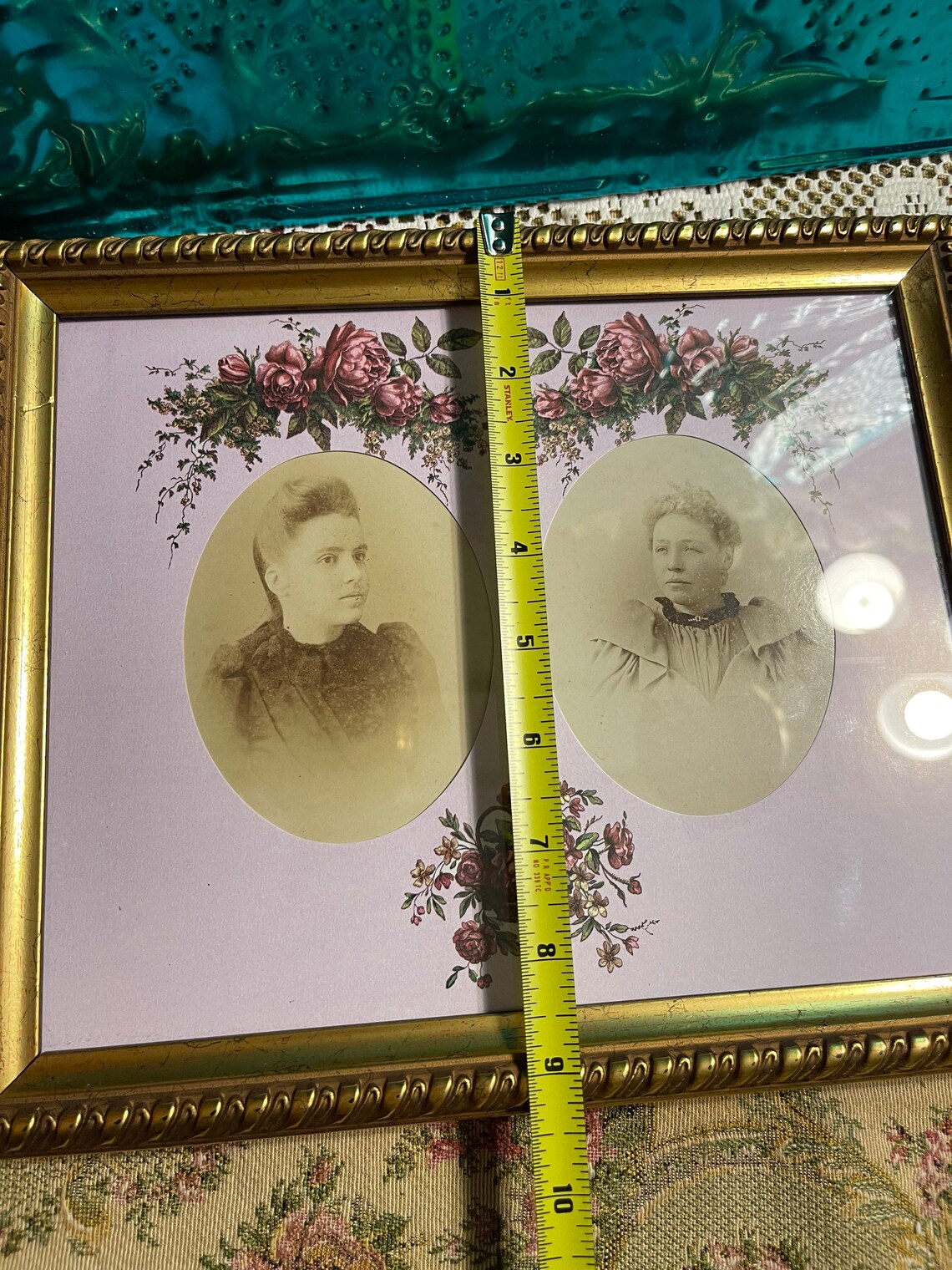 Antique Victorian Photos/ Cabinet Cards in Ornate Gold Plastic - Etsy
