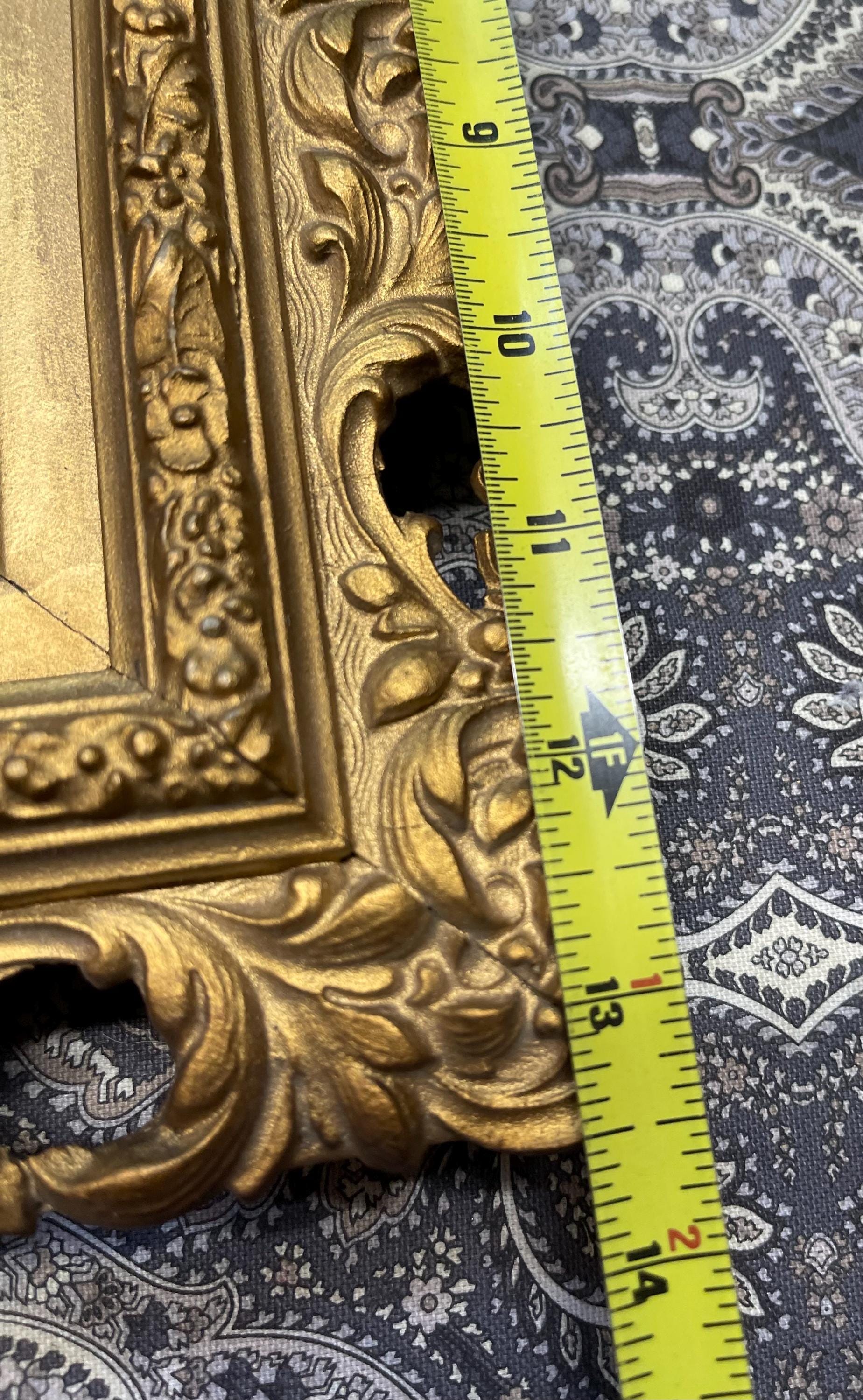 Antique Ornate Gilded Wood Frame With Victorian Parlor Scene Print ...