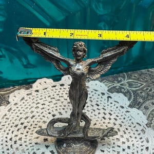 Antique Metal Lady - Victory - Trophy Topper- Clearly Showing Its Age ...