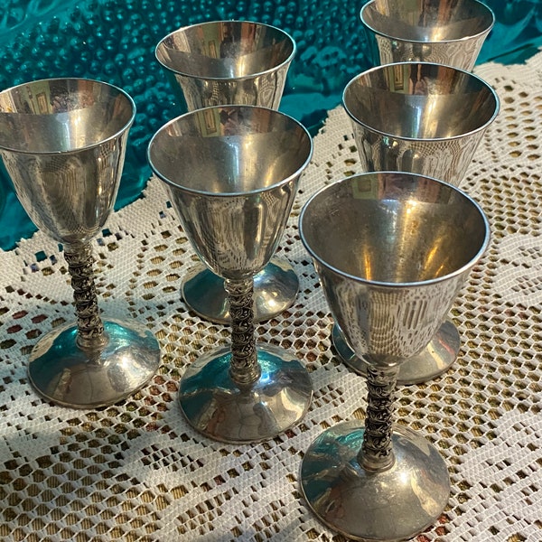 Silver Plate Goblets - Etsy