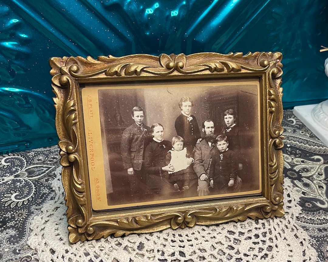 Vintage Ornate Plastic Slide in Photo Frame With Antique Victorian ...