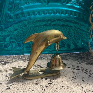 Vintage Brass Dolphin Bell Gong - Missing Mallet - Etsy