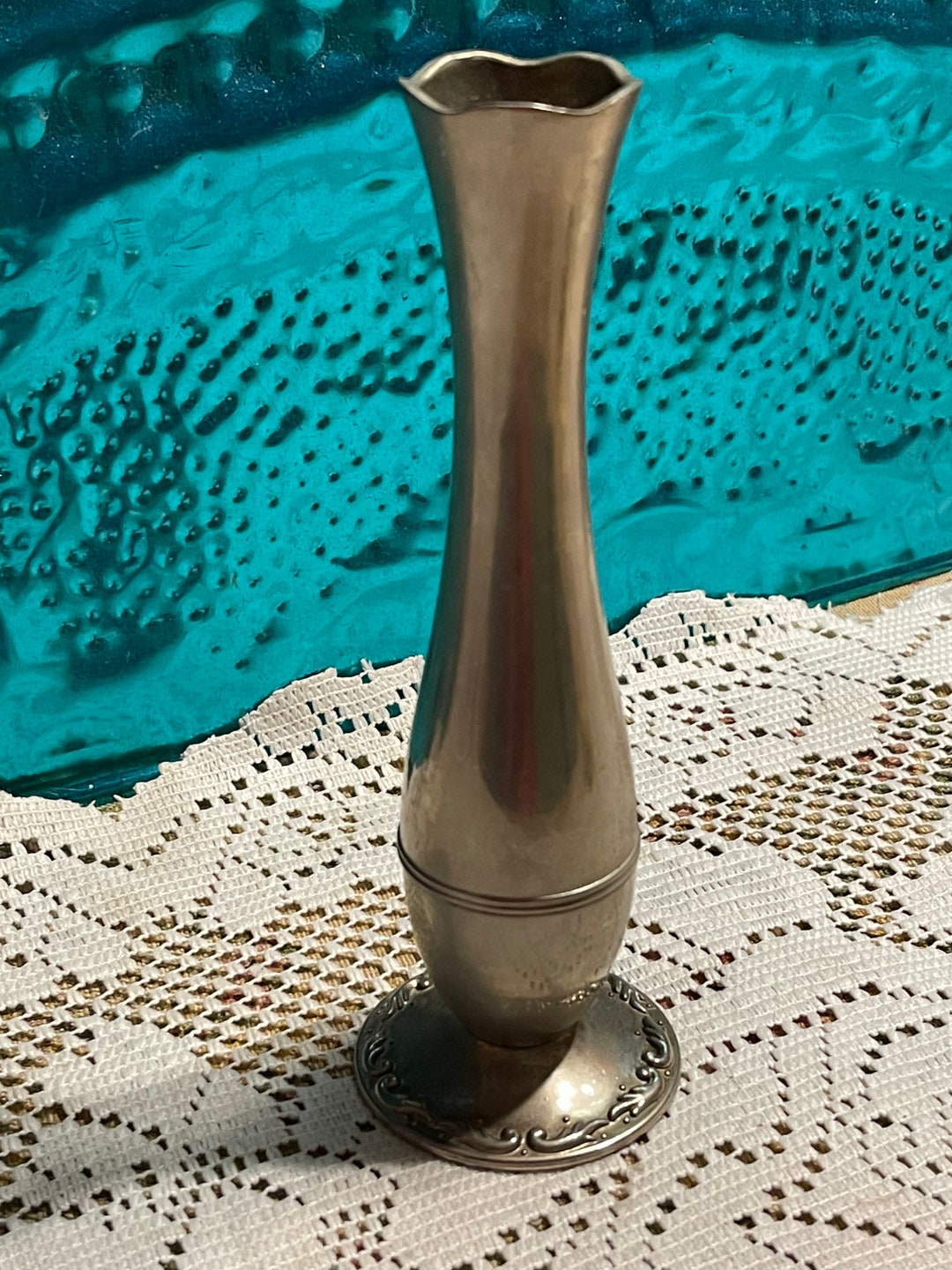 Vintage Small Silver Plated Bud Vase - Etsy
