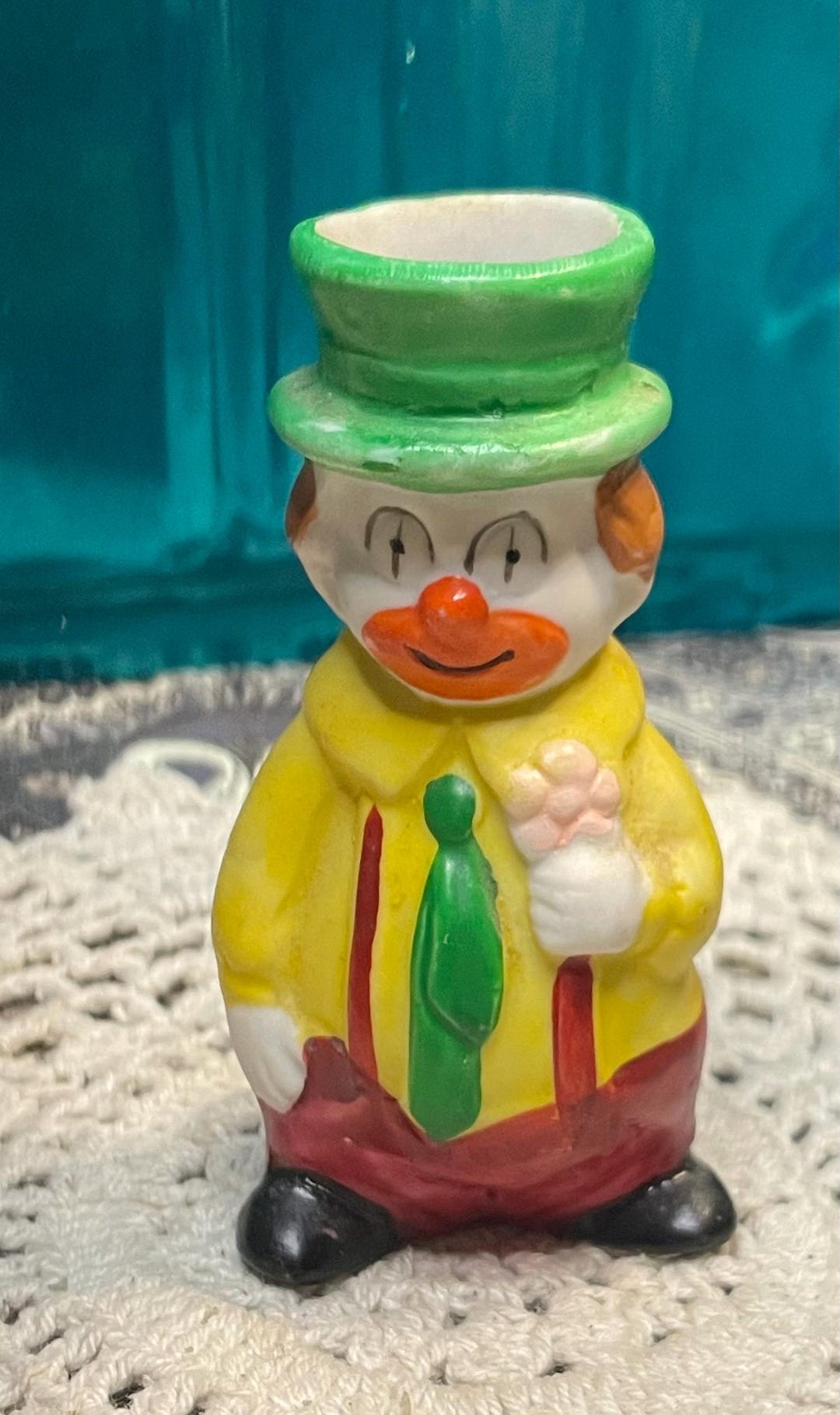 Vintage Small Unique Ceramic Clown Vase or Candlestick Holder - Etsy