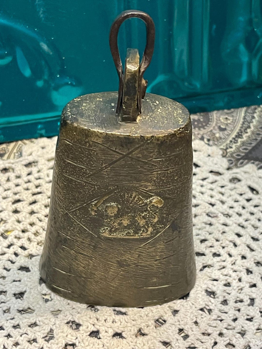 Vintage Unique Aged Brass Bell - Ceremonial Bell - Aged - Etsy