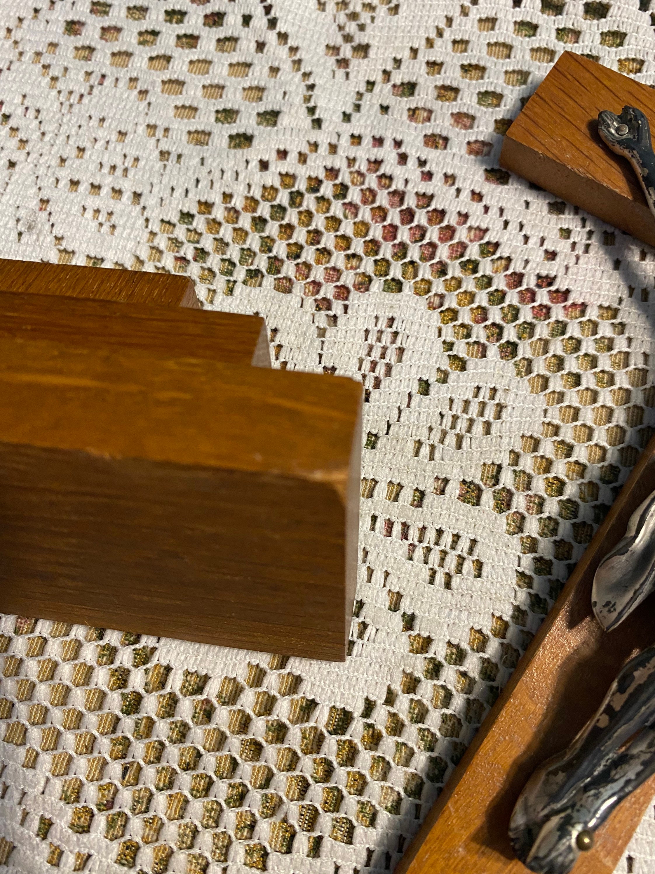 Vintage Standing Wood Crucifix on Wood Base With Metal Jesus | Etsy