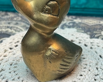 Brass Duck Pair Vintage Brass Duck Set of 2 70s Brass Figurine Shelf ...