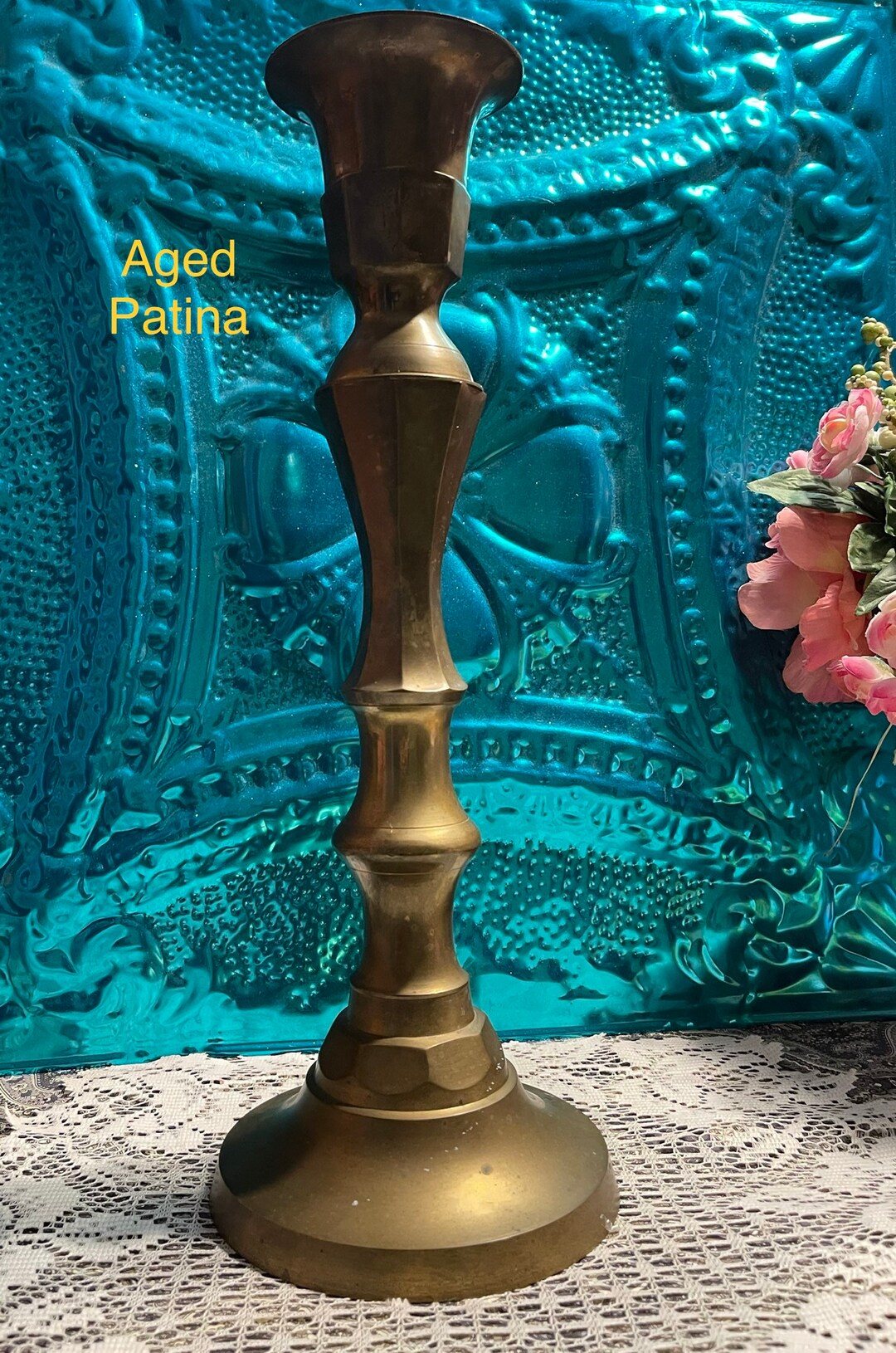 Altar Candle Holder Brass at Benjamin Stone-wigg blog