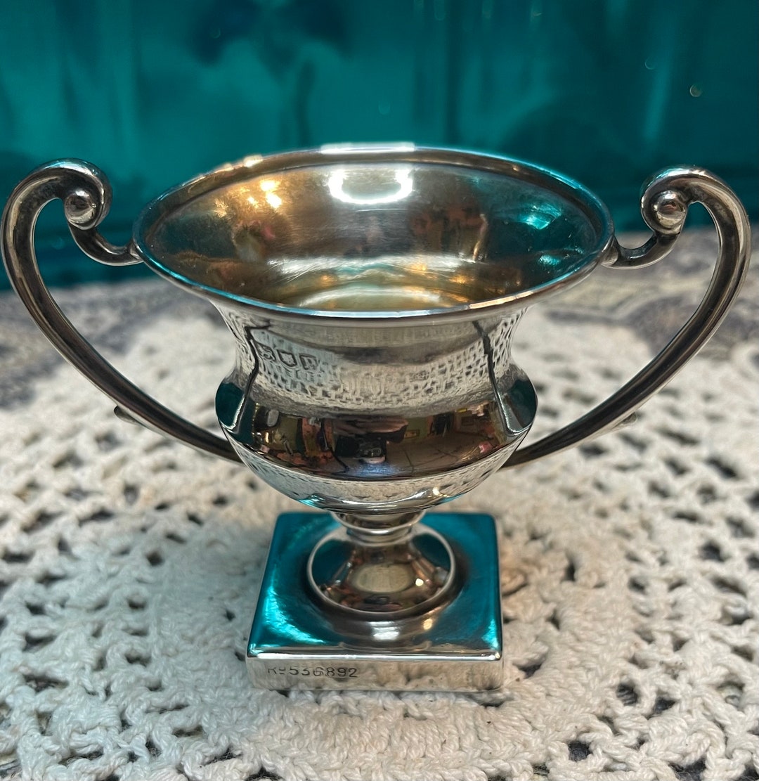 Antique- Vintage Small English Silver or Silver Plated Trophy Cup - Etsy