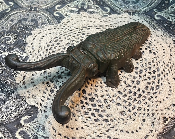 Vintage Aged Cast Iron Insect - Bug- Boot Scraper - Etsy