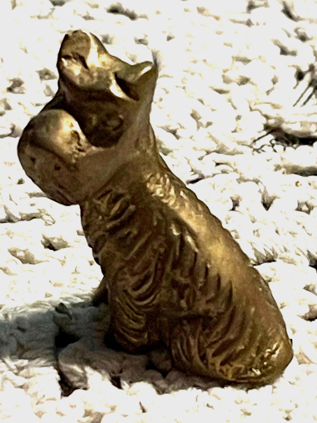 Vintage Small - Miniature - Brass Dog - Etsy