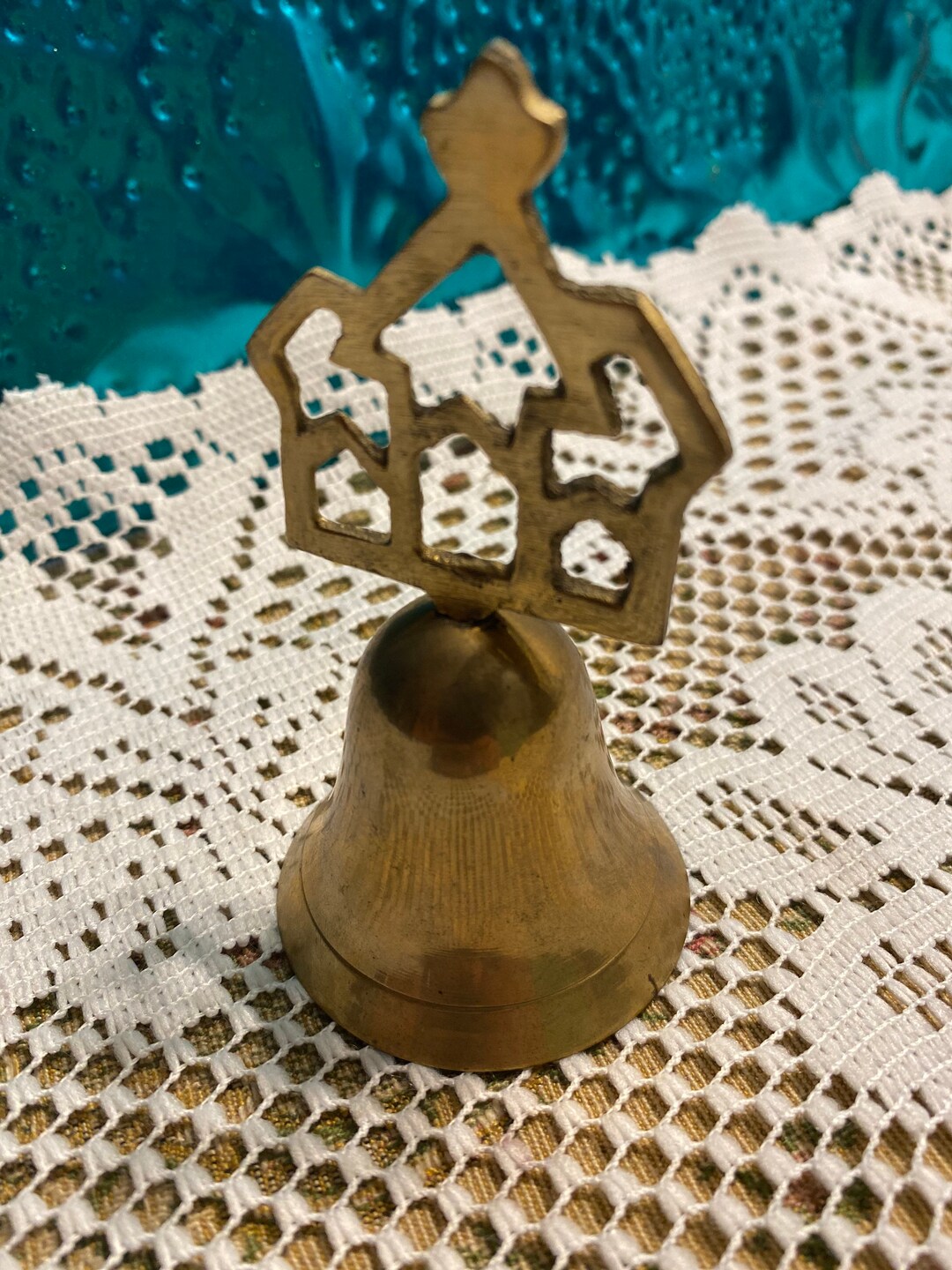 Vintage Small Brass Bell Church - Etsy
