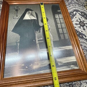 Vintage Photo Print of Nun and Child in Aged Simple Wood Frame - Etsy